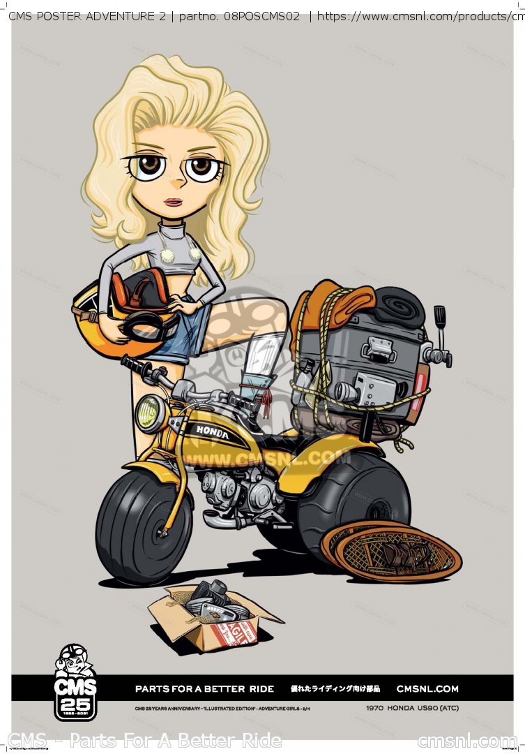 08POSCMS02: CMS POSTER ADVENTURE 2 MANGA Honda - buy the 08POS-CMS-02 ...