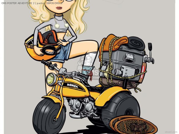 08POSCMS02: CMS POSTER ADVENTURE 2 MANGA Honda - buy the 08POS-CMS-02 ...