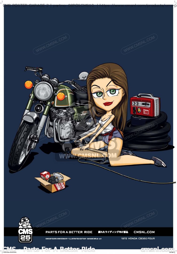 08POSCMS10: Cms Poster Garage 2 Manga Honda - buy the 08POS-CMS-10 at CMSNL