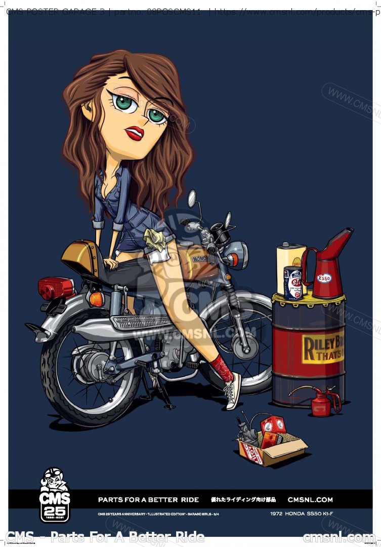 08POSCMS11: Cms Poster Garage 3 Manga Honda - buy the 08POS-CMS-11 at CMSNL