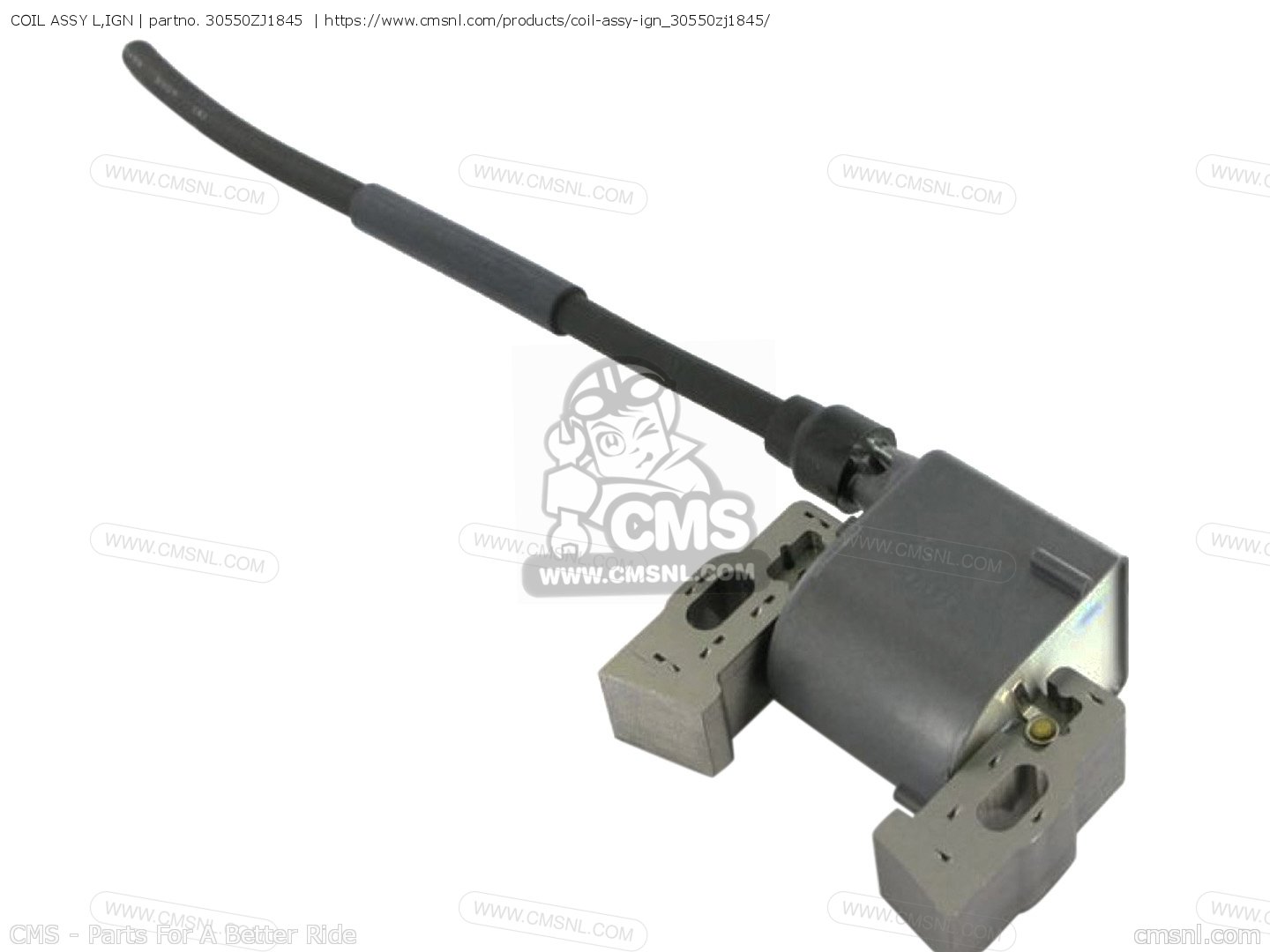 30550ZJ1845: Coil Assy L,ign Honda - buy the 30550-ZJ1-845 at CMSNL
