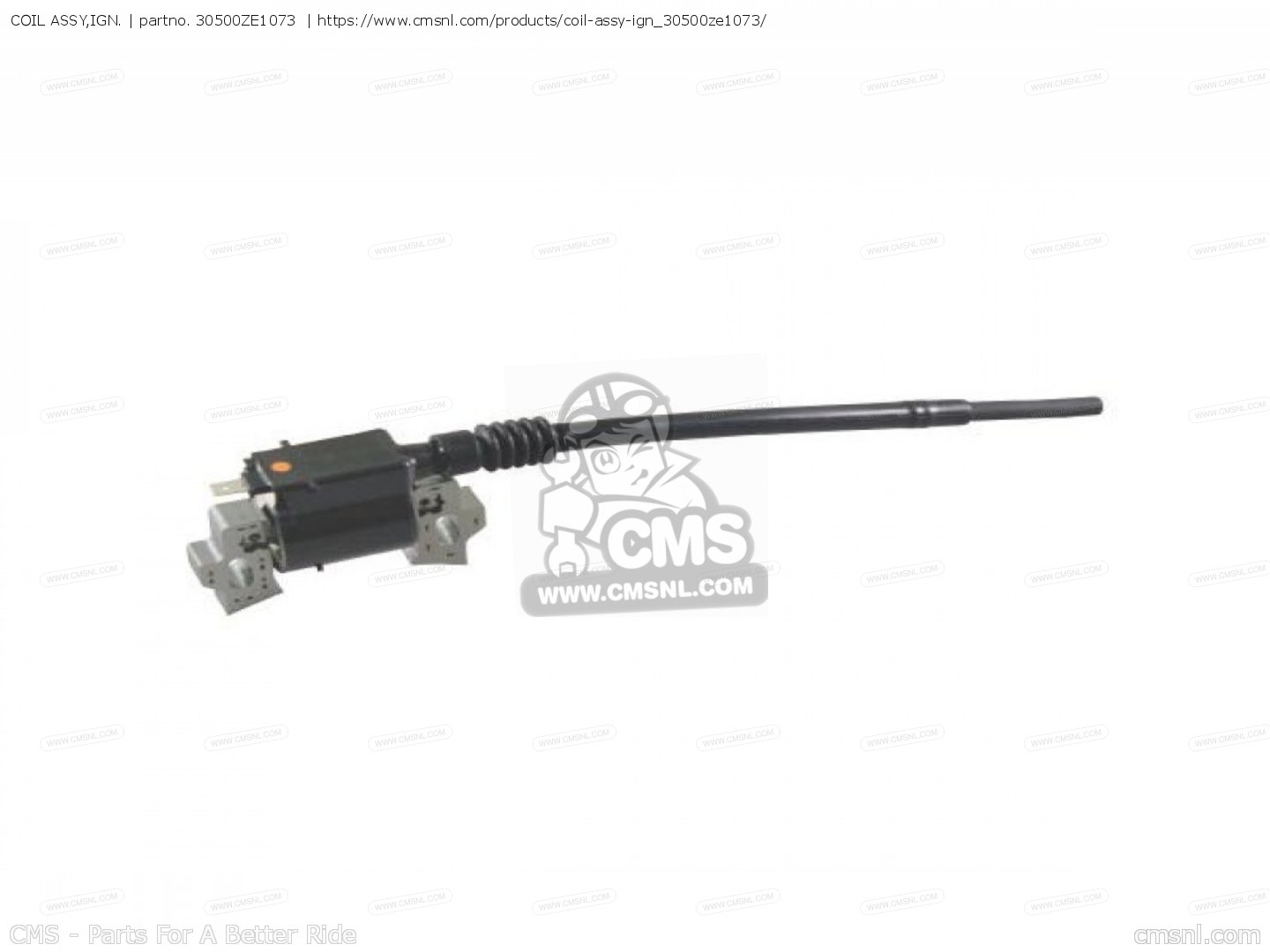 30500ZE1073: COIL ASSY,IGN. Honda - buy the 30500-ZE1-073 at CMSNL