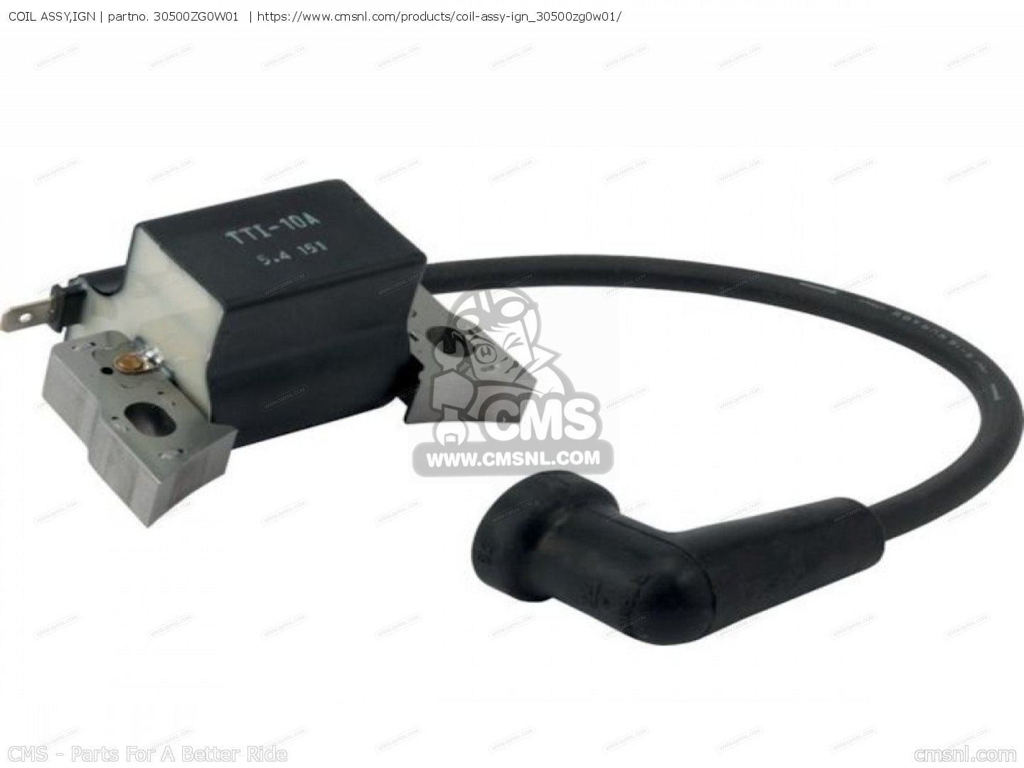 30500ZG0W01: COIL ASSY,IGN Honda - buy the 30500-ZG0-W01 at CMSNL