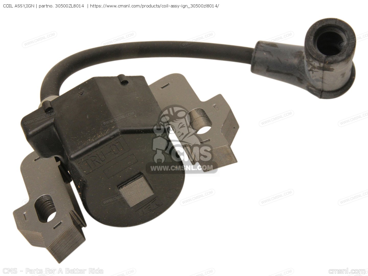 30500ZL8014: COIL ASSY,IGN Honda - buy the 30500-ZL8-014 at CMSNL