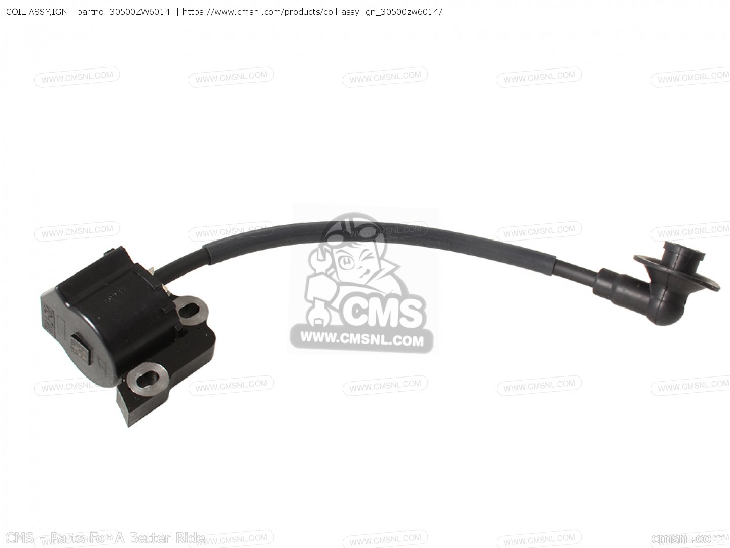 30500ZW6014: COIL ASSY,IGN Honda - buy the 30500-ZW6-014 at CMSNL