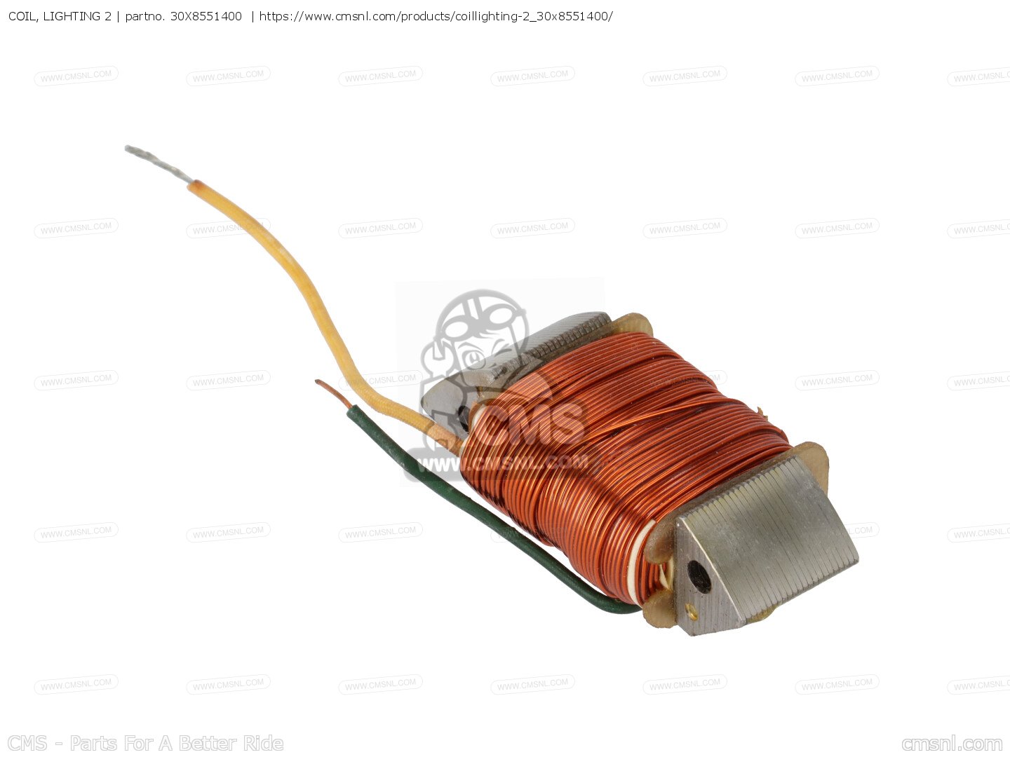 30X8551400: COIL, LIGHTING 2 Yamaha - buy the 30X-85514-00-00 at CMSNL