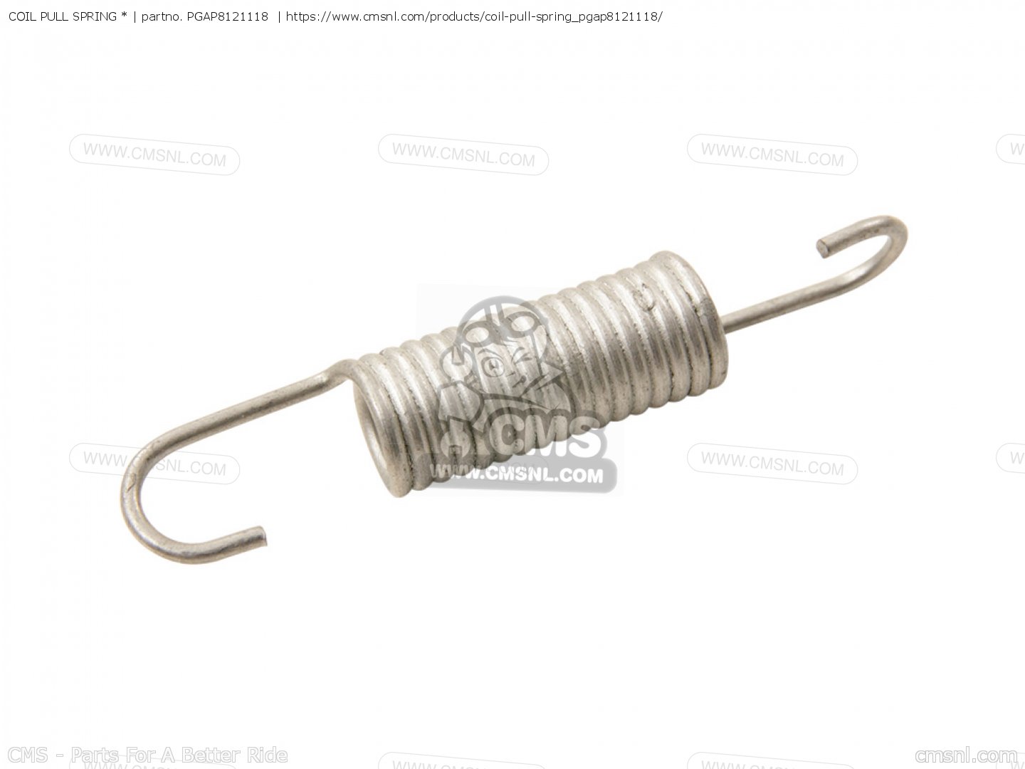 PGAP8121118: COIL PULL SPRING Piaggio Group - buy the PGAP8121118 at CMSNL