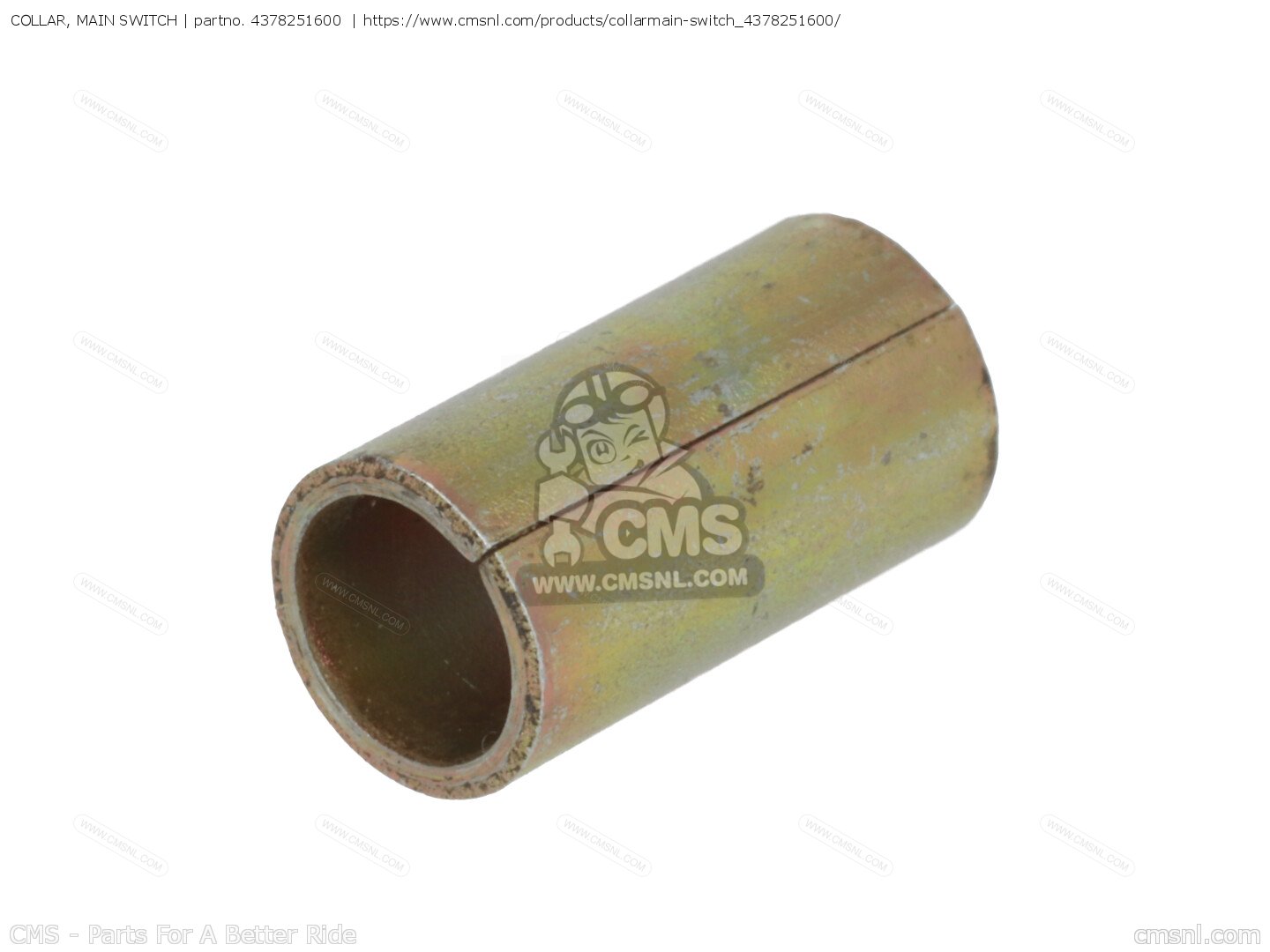 4378251600: COLLAR, MAIN SWITCH Yamaha - buy the 437-82516-00-00 at CMSNL