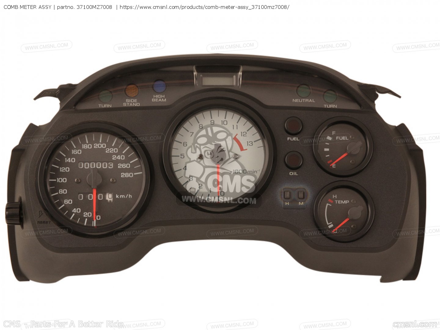 37100MZ7008: COMB METER ASSY Honda - buy the 37100-MZ7-008 at CMSNL