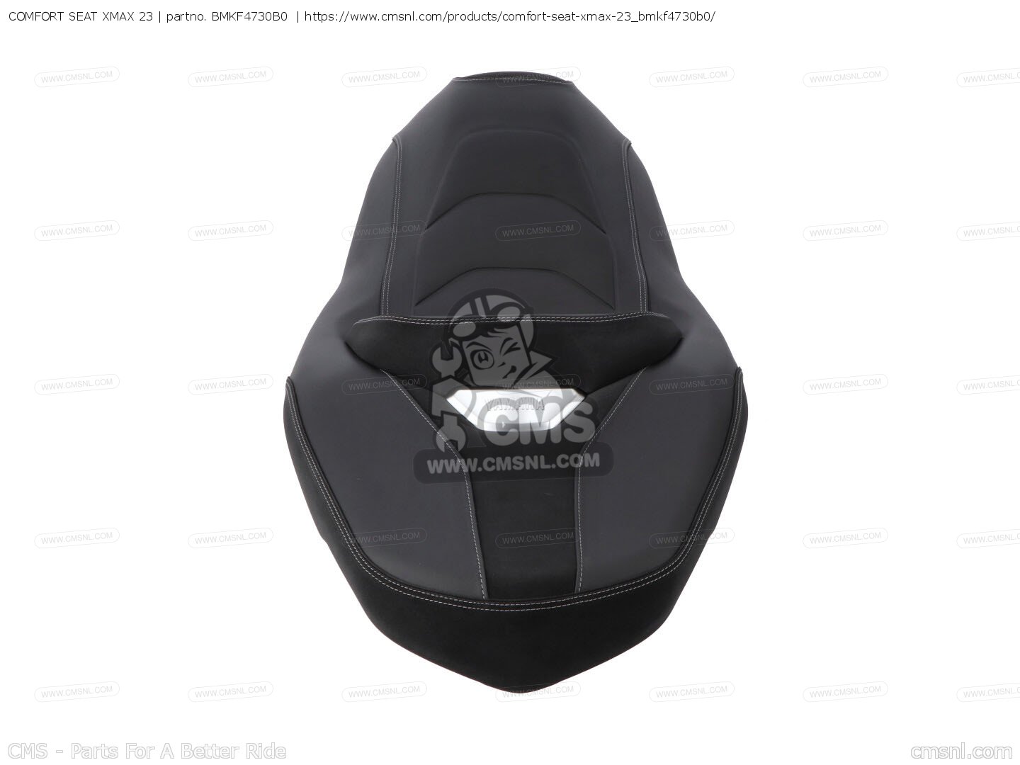 BMKF4730B0: COMFORT SEAT XMAX 23 Yamaha - buy the BMK-F4730-B0-00 at CMSNL