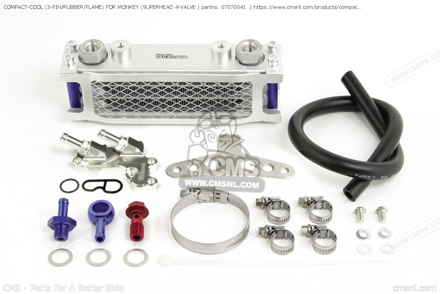 07070041: Compact-cool (3-fin/rubber/flame) For Monkey (superhead 4 ...