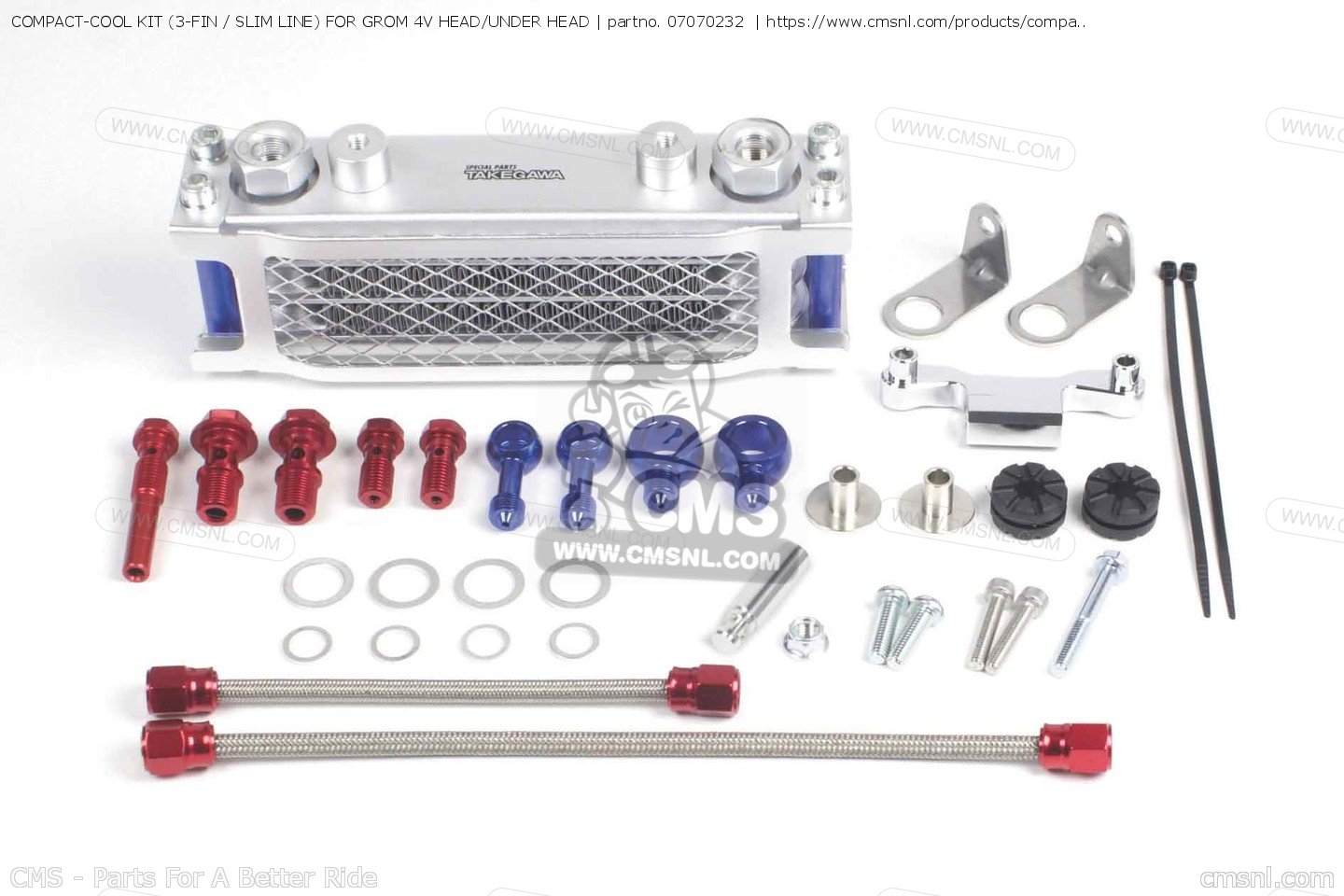 07070232: Compact-cool Kit (3-fin / Slim Line) For Grom 4v Head/under ...