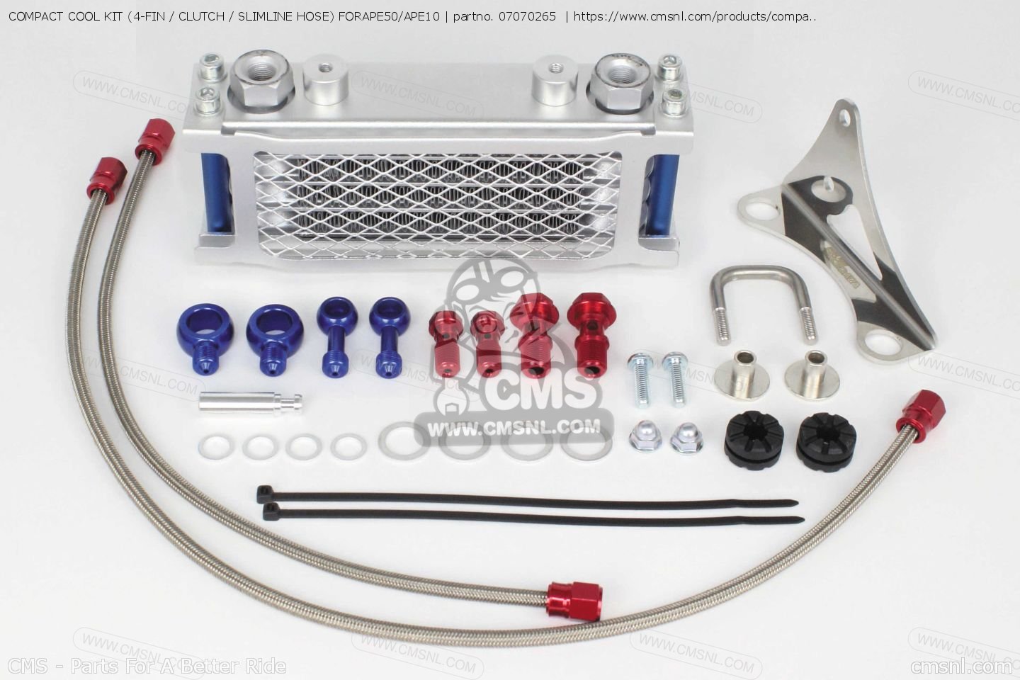 07070265: COMPACT COOL KIT (4-FIN / CLUTCH / SLIMLINE HOSE) FORAPE50 ...