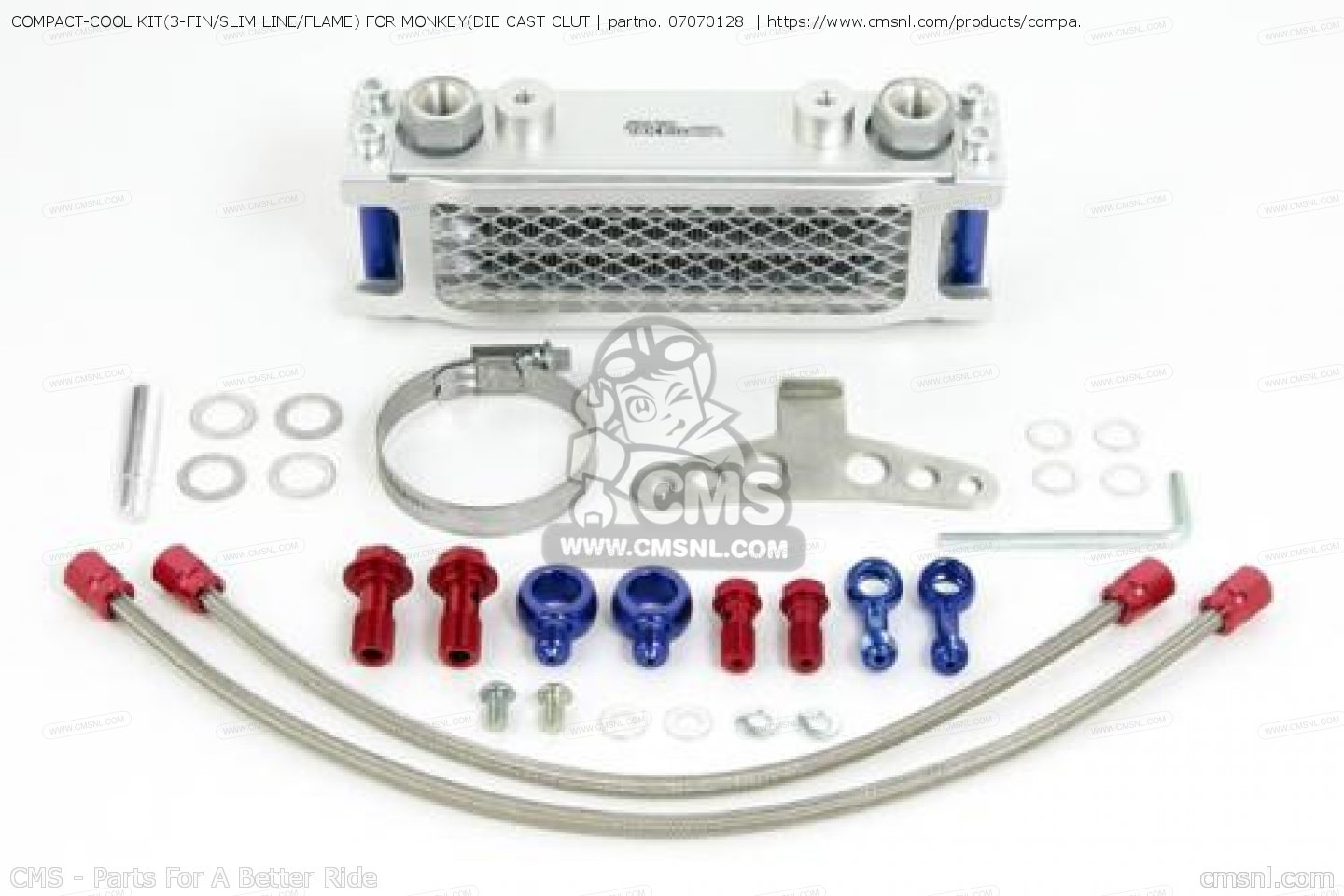 07070128: Compact-cool Kit(3-fin/slim Line/flame) For Monkey(die Cast ...