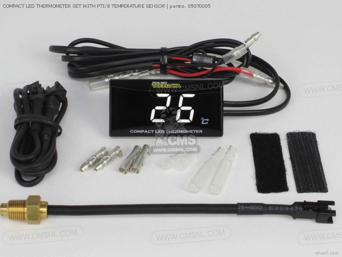 05070005: Compact Led Thermometer Set With Pt1/8 Temperature Sensor ...