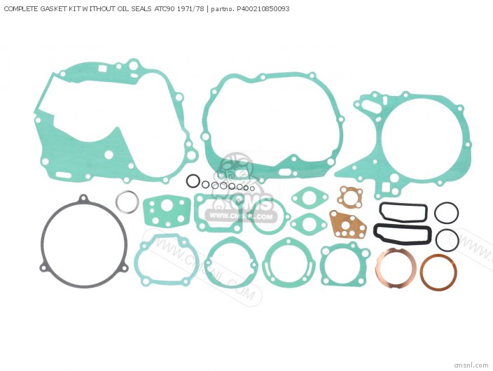 COMPLETE GASKET KIT WITHOUT OIL SEALS ATC90 1971/78 for Athena - order ...