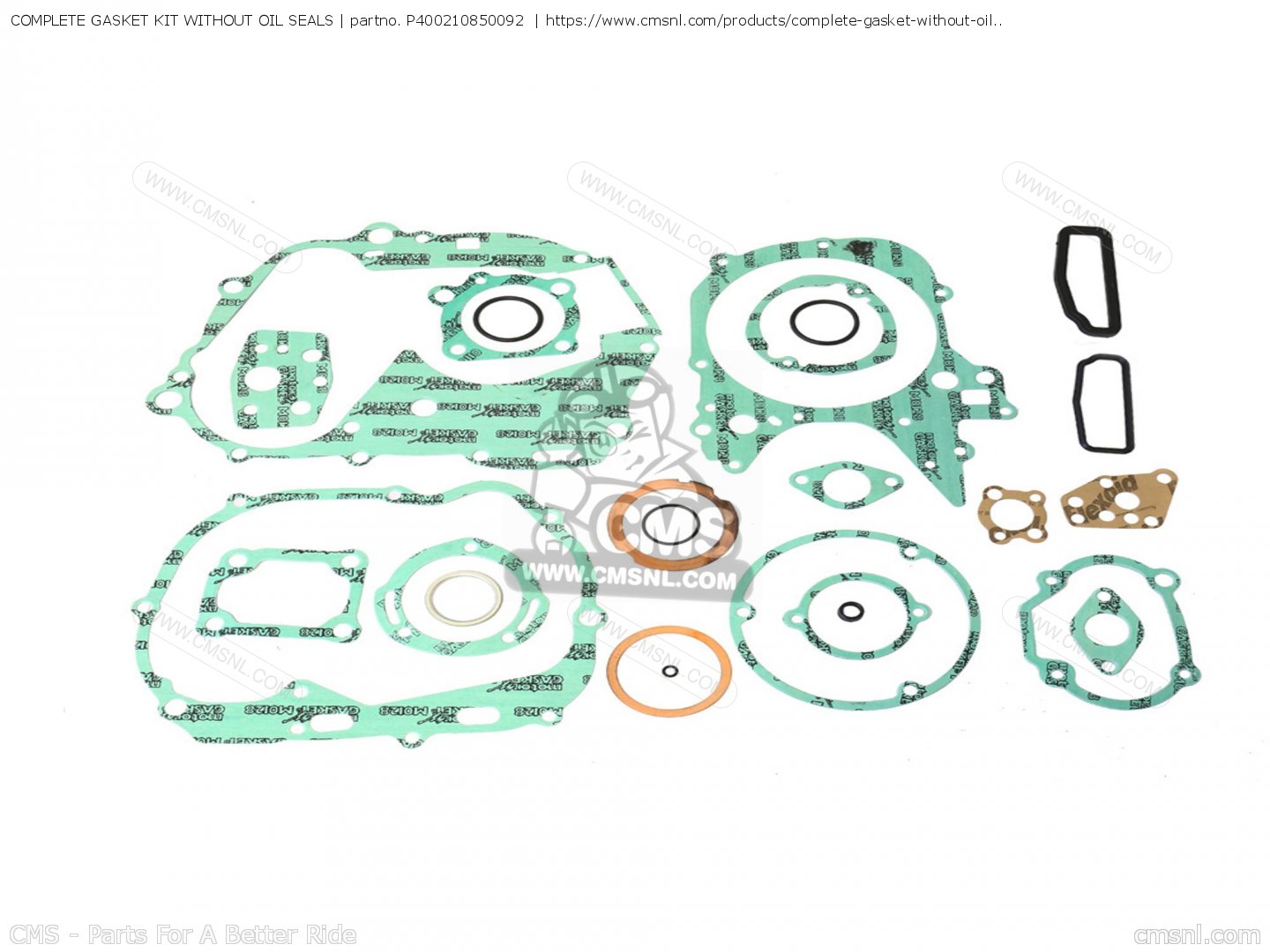 P400210850092: COMPLETE GASKET KIT WITHOUT OIL SEALS Athena - buy the ...