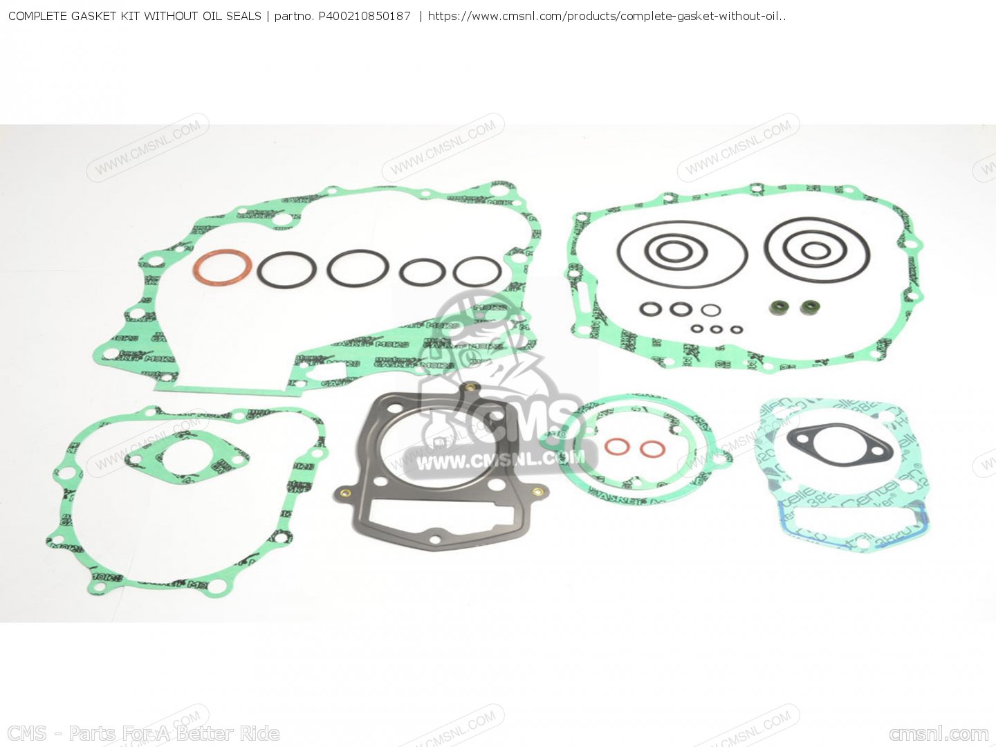 P400210850187: COMPLETE GASKET KIT WITHOUT OIL SEALS Athena - buy the ...