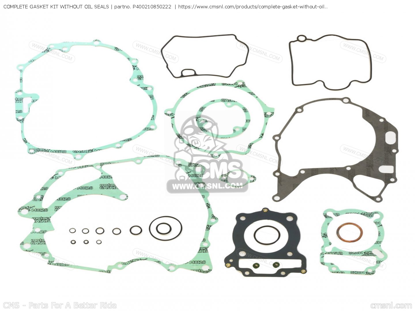 P400210850222: COMPLETE GASKET KIT WITHOUT OIL SEALS Athena - buy the ...