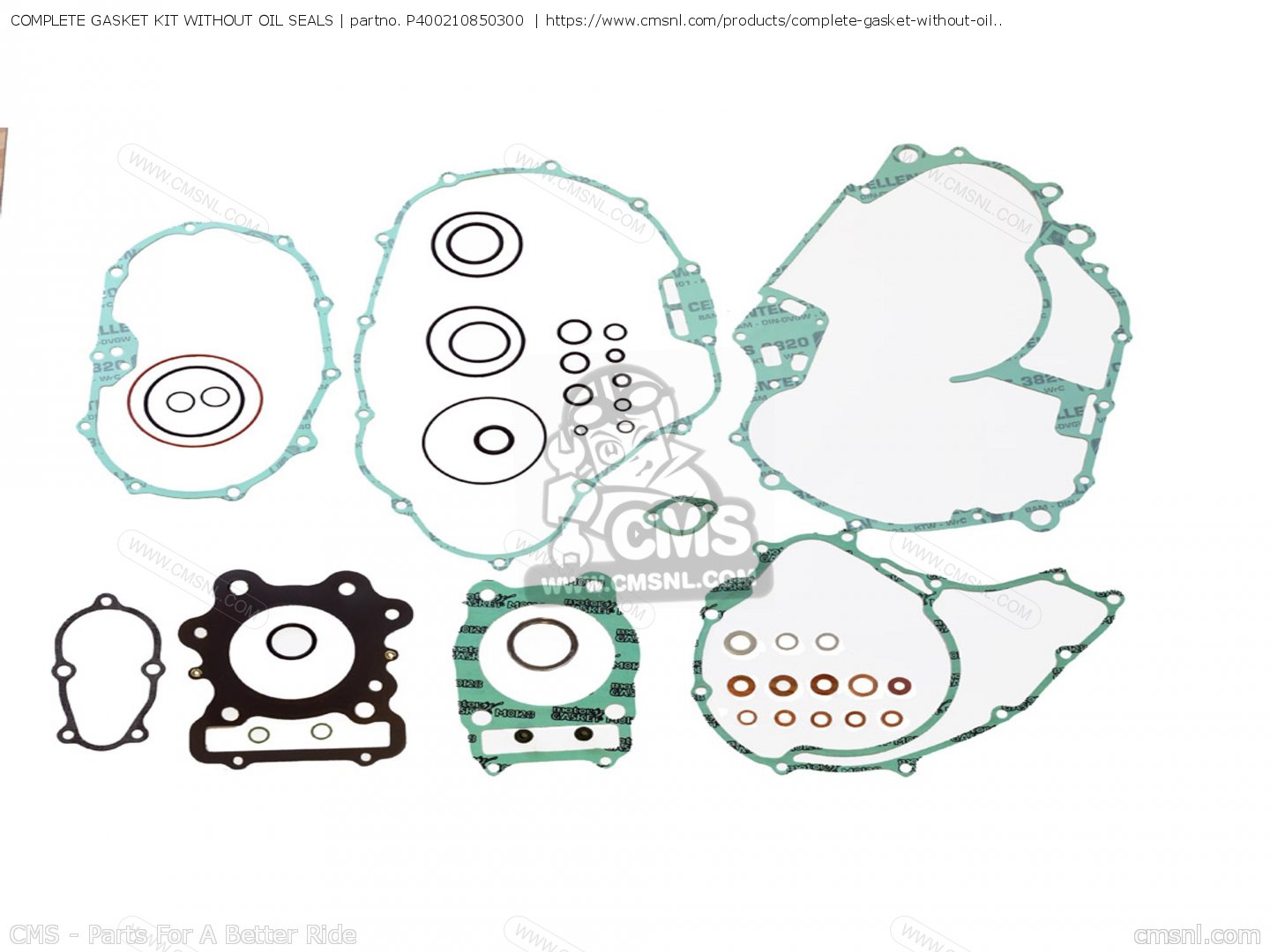 P400210850300: COMPLETE GASKET KIT WITHOUT OIL SEALS Athena - buy the ...