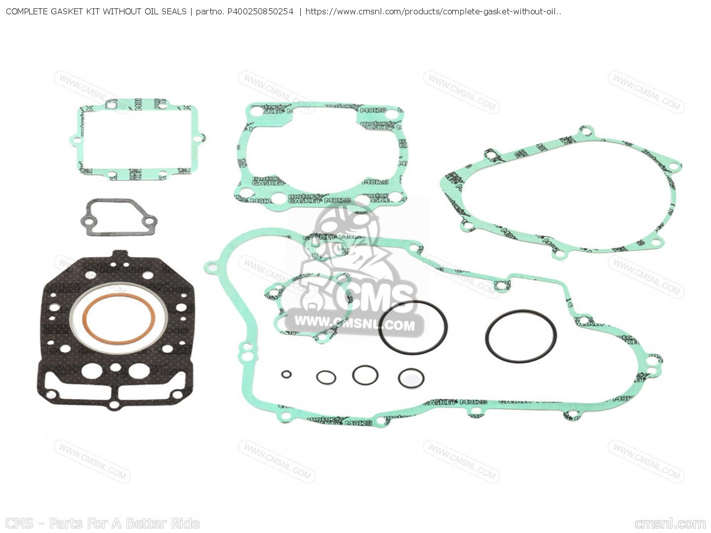 P400250850254: COMPLETE GASKET KIT WITHOUT OIL SEALS Athena - buy the ...