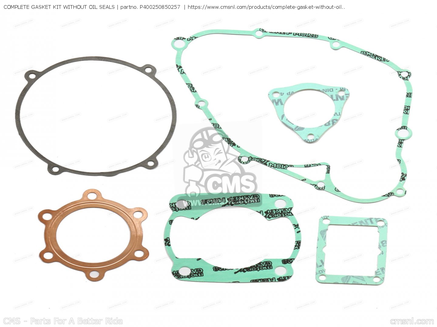 P400250850257: COMPLETE GASKET KIT WITHOUT OIL SEALS Athena - buy the ...
