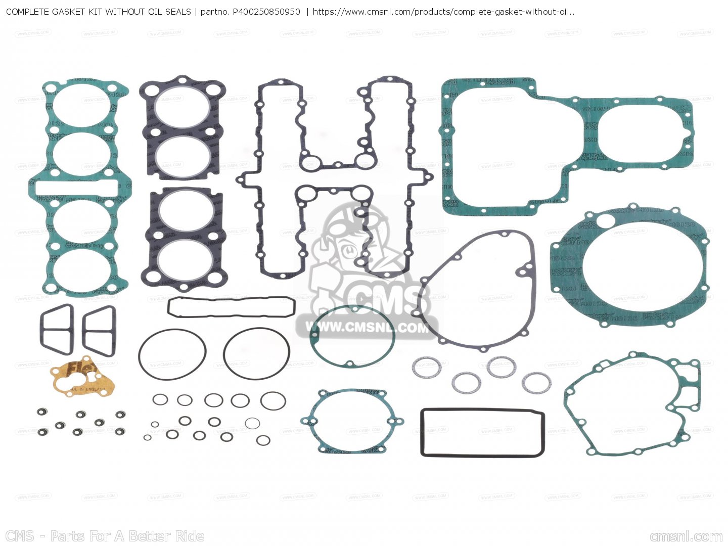P400250850950: COMPLETE GASKET KIT WITHOUT OIL SEALS Athena - buy the ...
