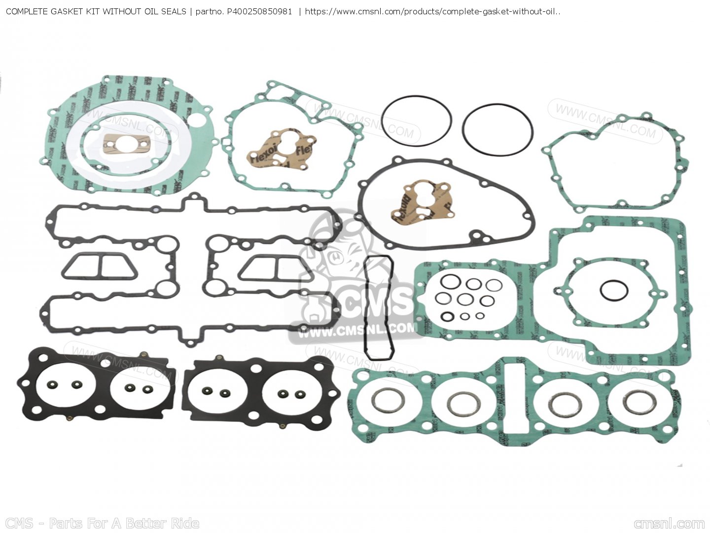 P400250850981: COMPLETE GASKET KIT WITHOUT OIL SEALS Athena - buy the ...