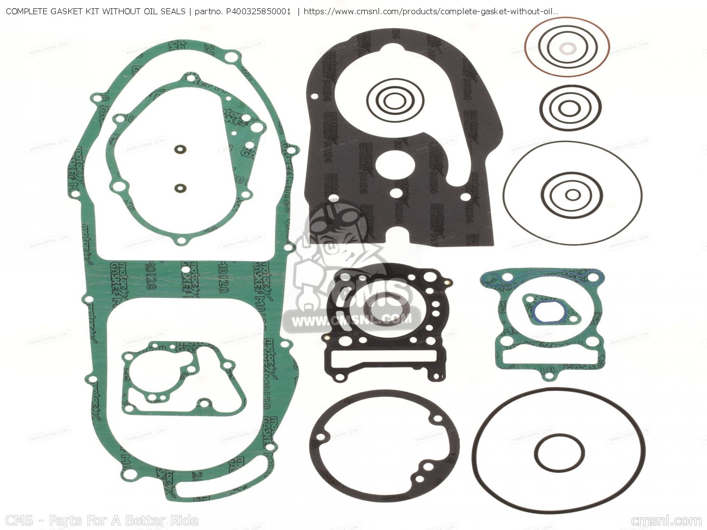P400325850001: COMPLETE GASKET KIT WITHOUT OIL SEALS Athena - buy the ...