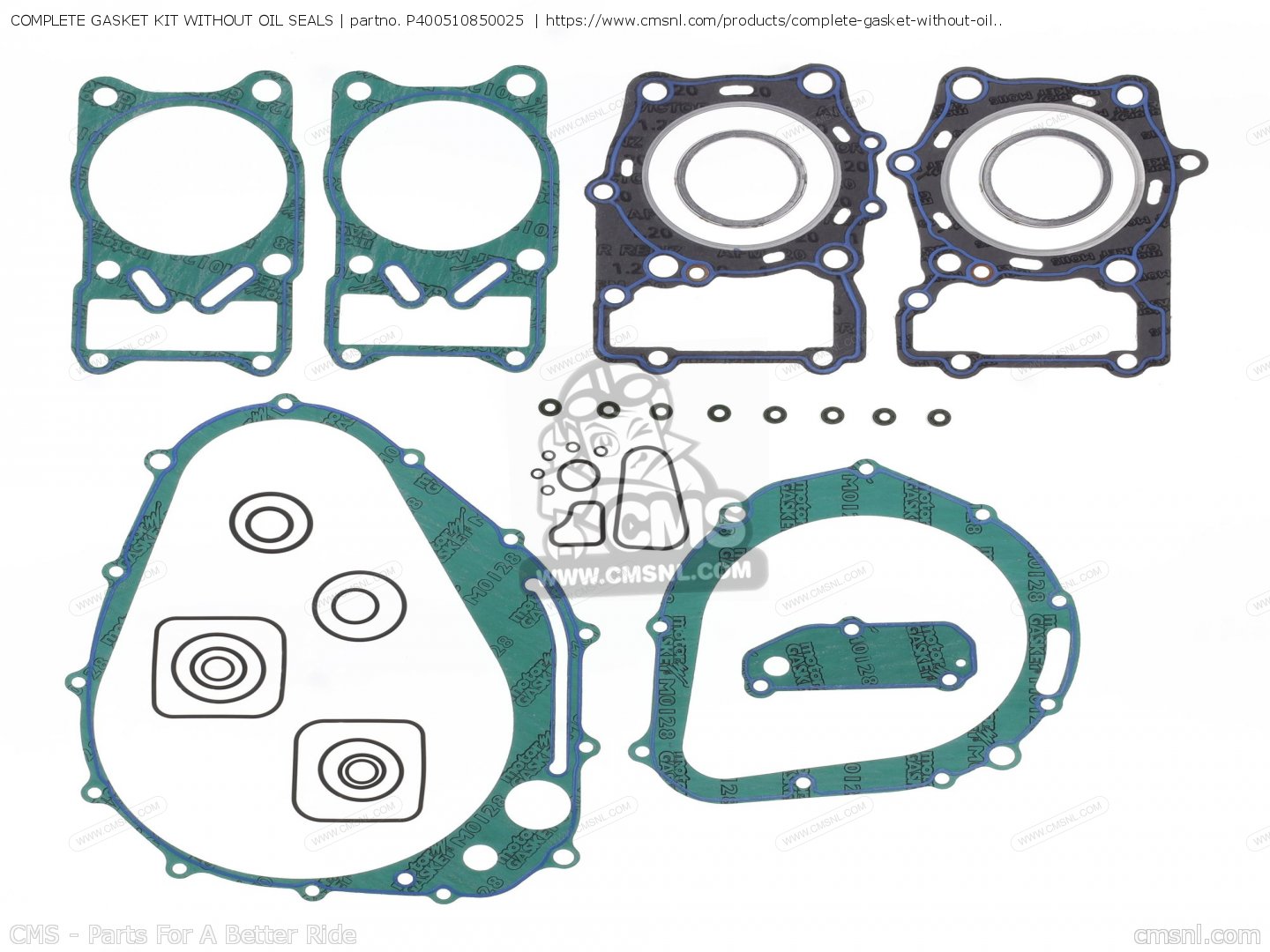 P400510850025: COMPLETE GASKET KIT WITHOUT OIL SEALS Athena - buy the ...