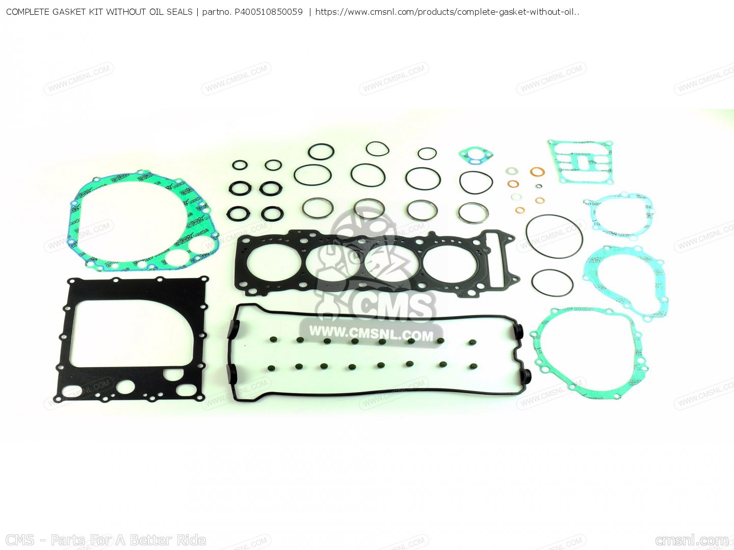 P400510850059: COMPLETE GASKET KIT WITHOUT OIL SEALS Athena - buy the ...
