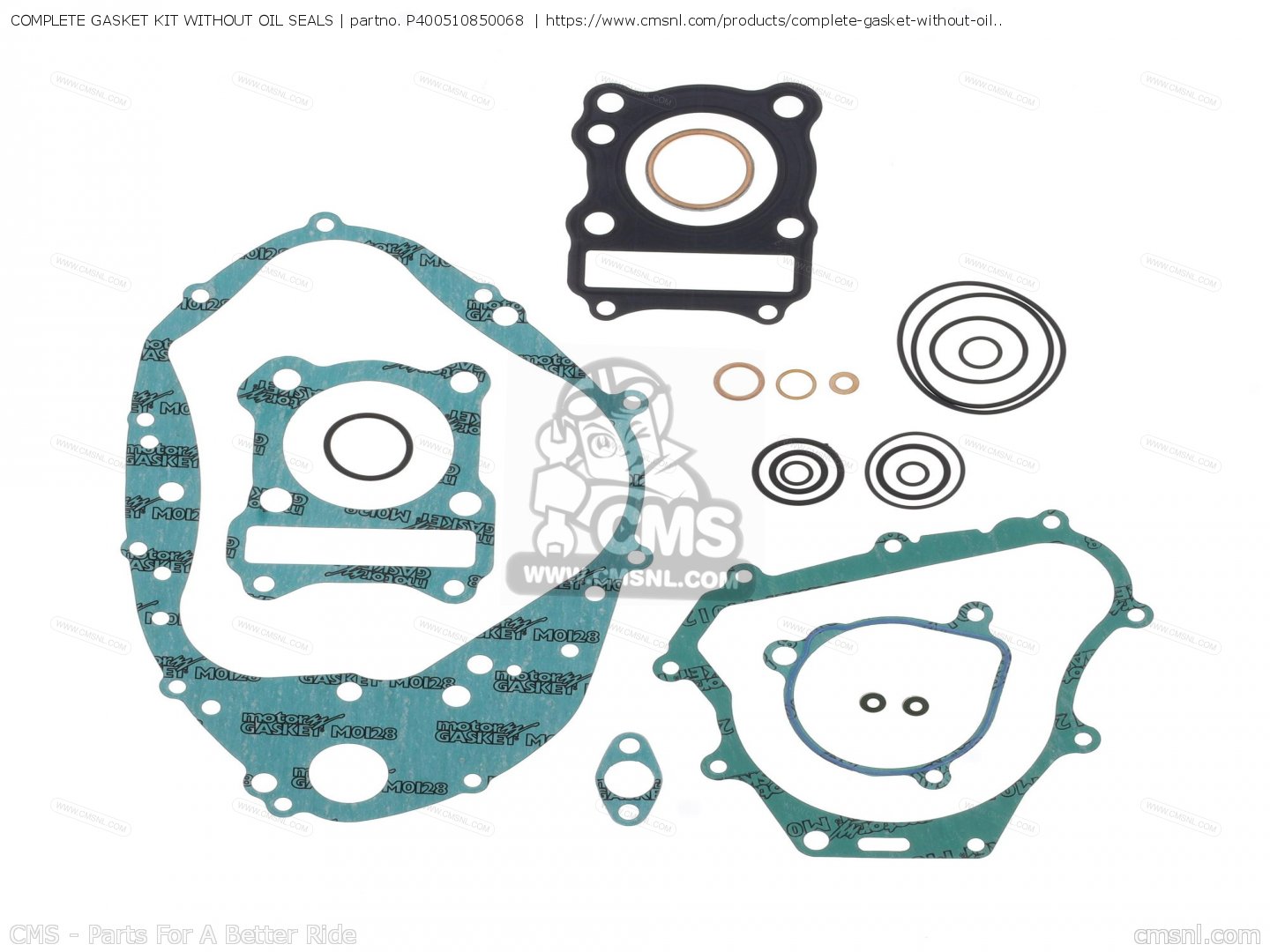 P400510850068: COMPLETE GASKET KIT WITHOUT OIL SEALS Athena - buy the ...