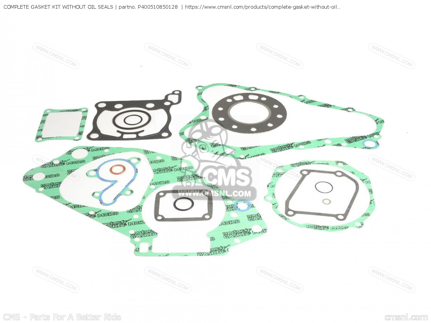 P400510850128: COMPLETE GASKET KIT WITHOUT OIL SEALS Athena - buy the ...