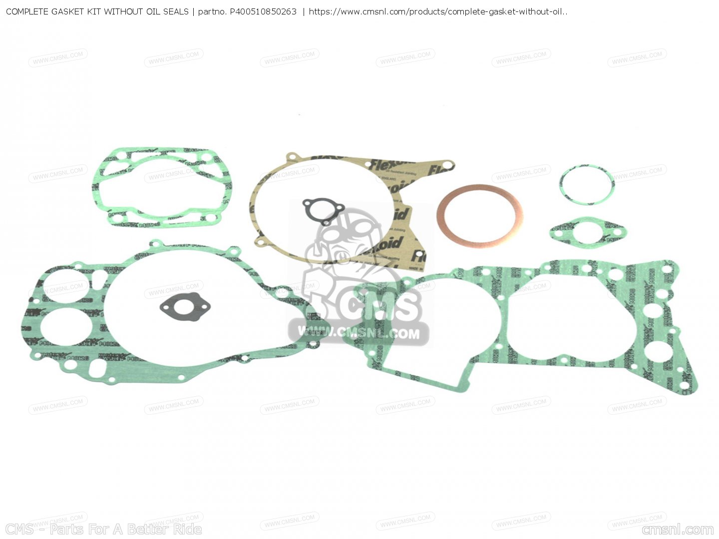 P400510850263: COMPLETE GASKET KIT WITHOUT OIL SEALS Athena - buy the ...