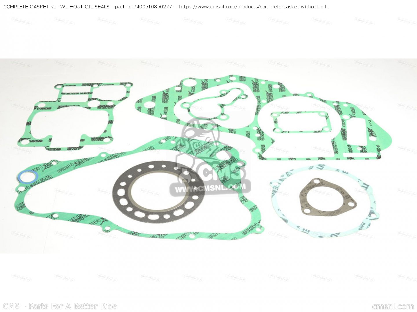 P400510850277: COMPLETE GASKET KIT WITHOUT OIL SEALS Athena - buy the ...