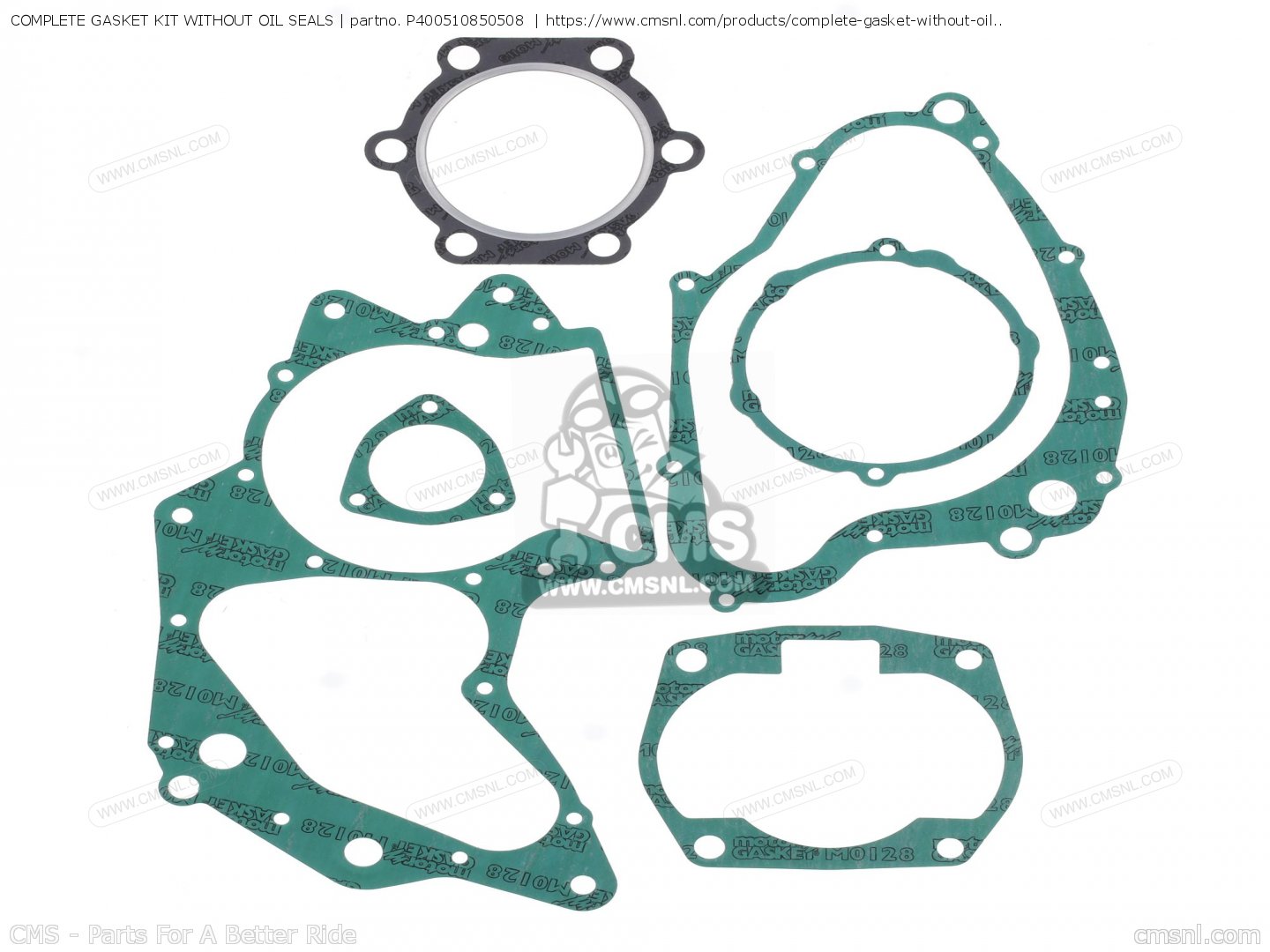 P400510850508: COMPLETE GASKET KIT WITHOUT OIL SEALS Athena - buy the ...