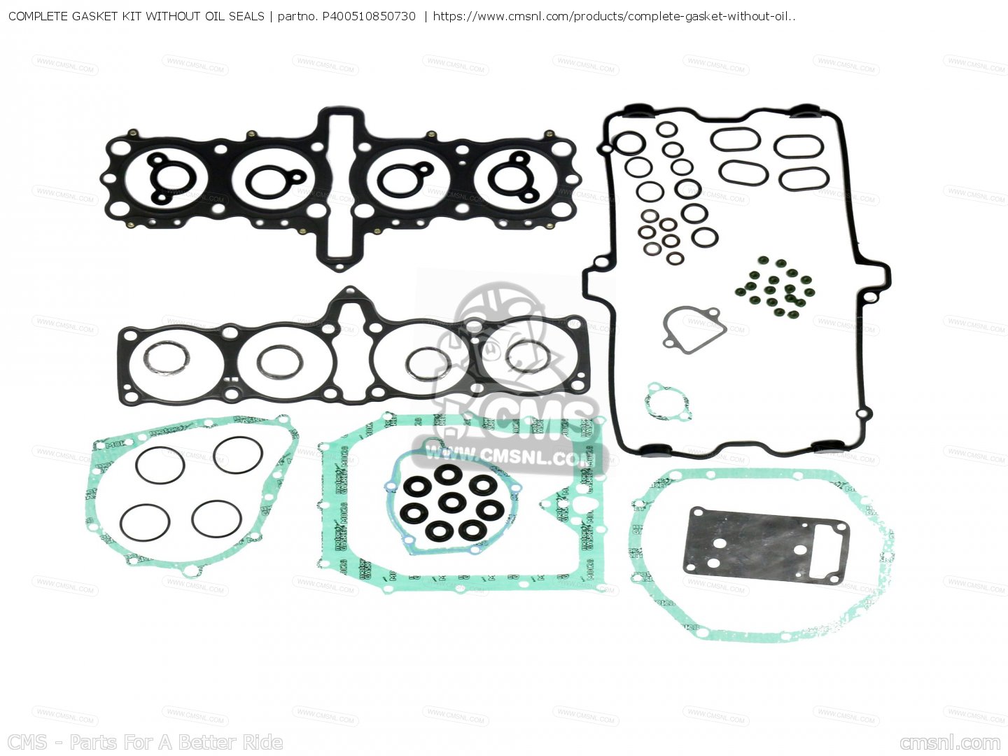 P400510850730: COMPLETE GASKET KIT WITHOUT OIL SEALS Athena - buy the ...