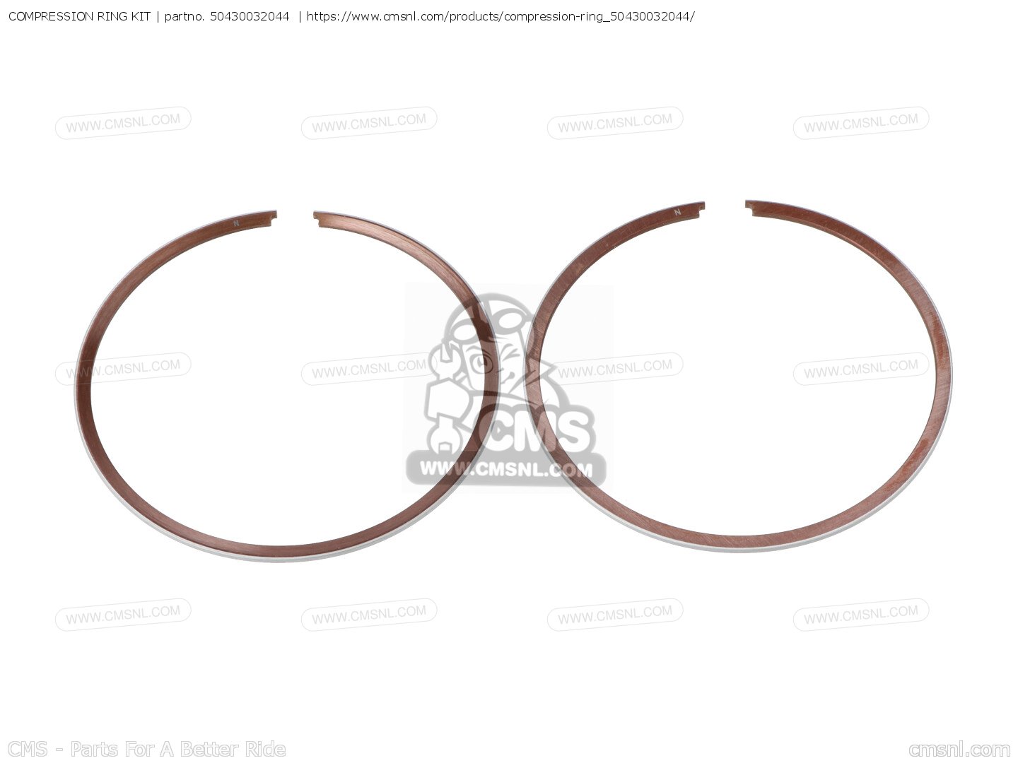 50430032044: COMPRESSION RING KIT KTM - buy the 50430032044 at CMSNL