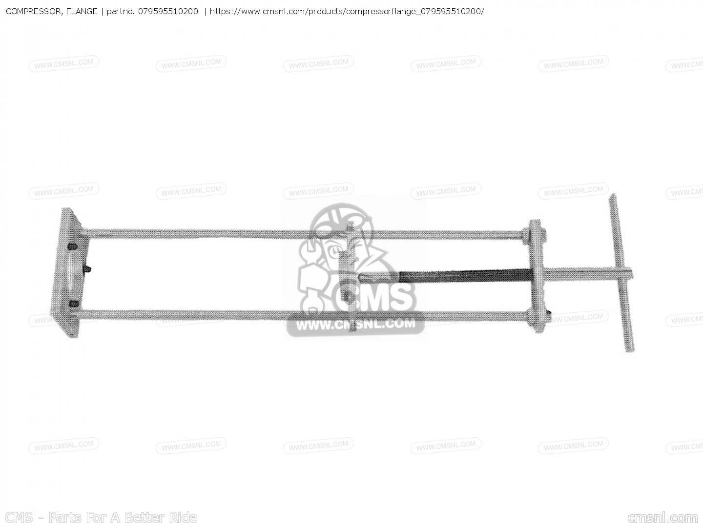 079595510200: COMPRESSOR, FLANGE Honda - buy the 07959-5510200 at CMSNL