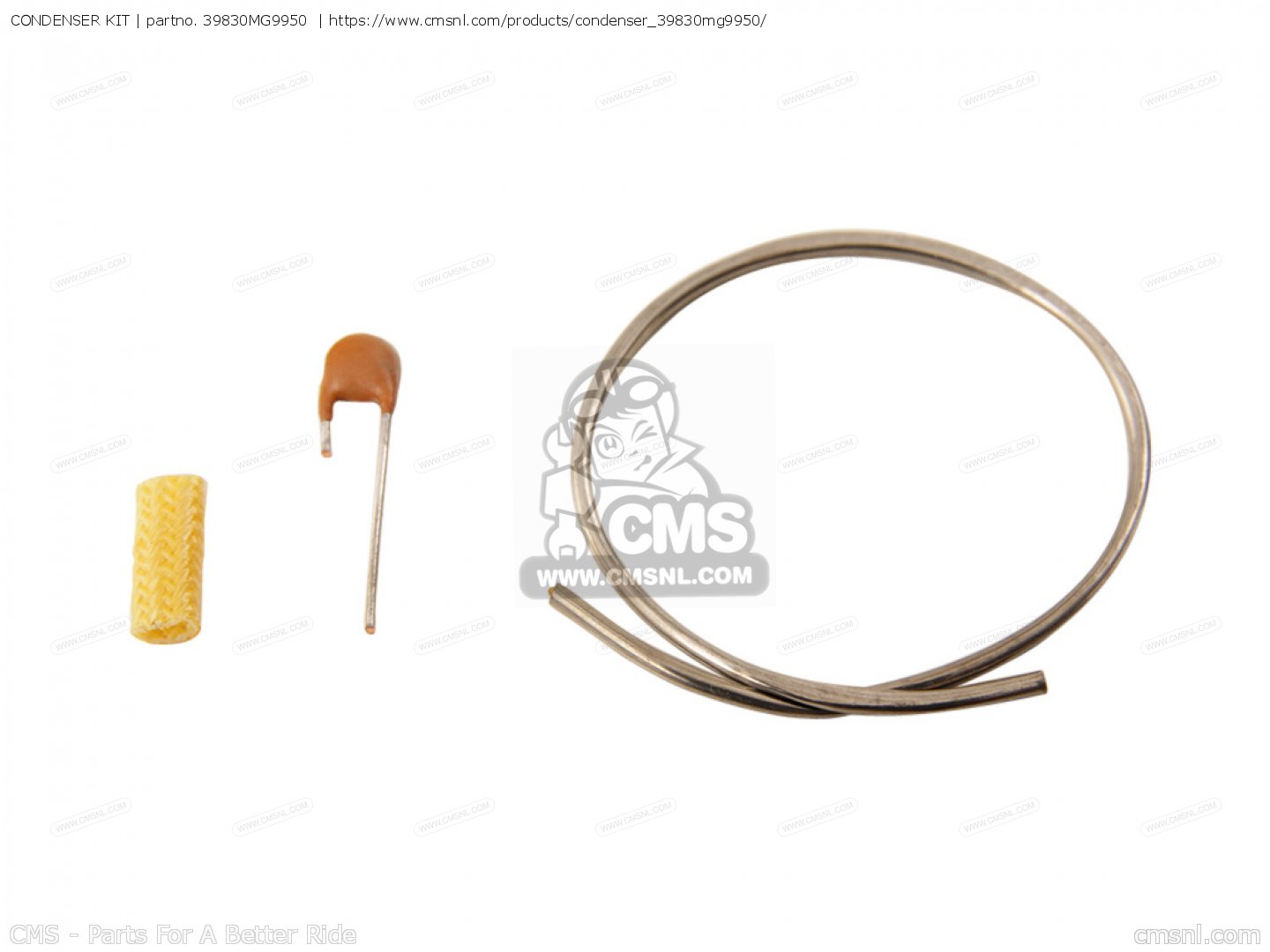 39830MG9950: CONDENSER KIT Honda - buy the 39830-MG9-950 at CMSNL