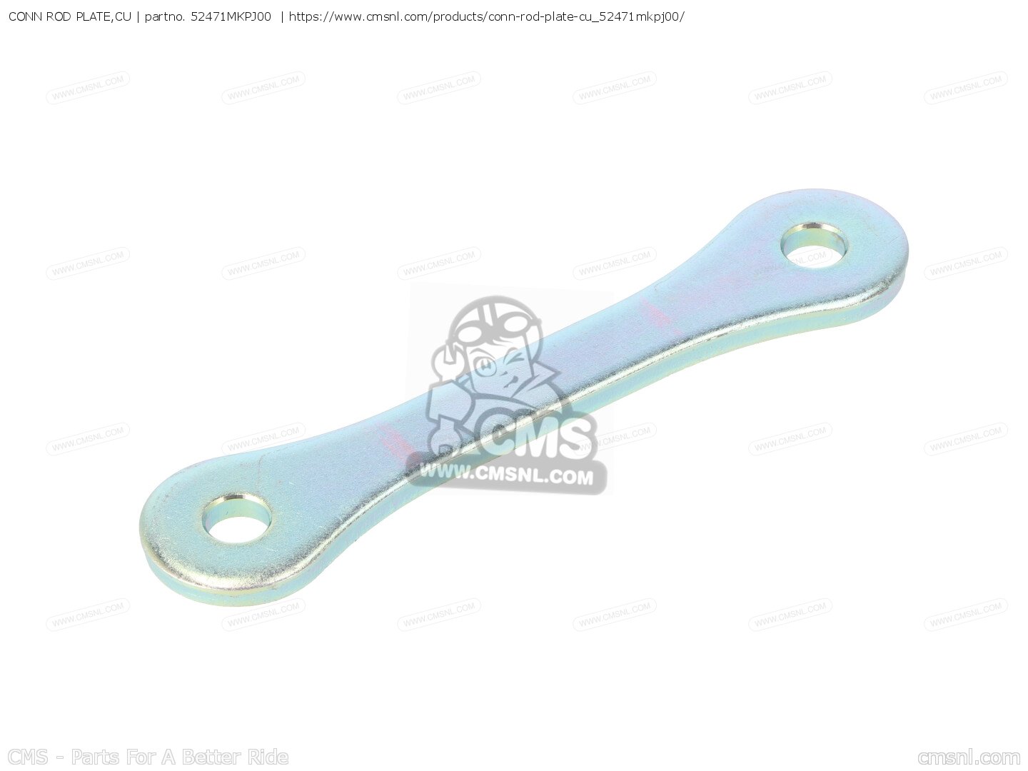 52471MKPJ00: CONN ROD PLATE,CU Honda - buy the 52471-MKP-J00 at CMSNL