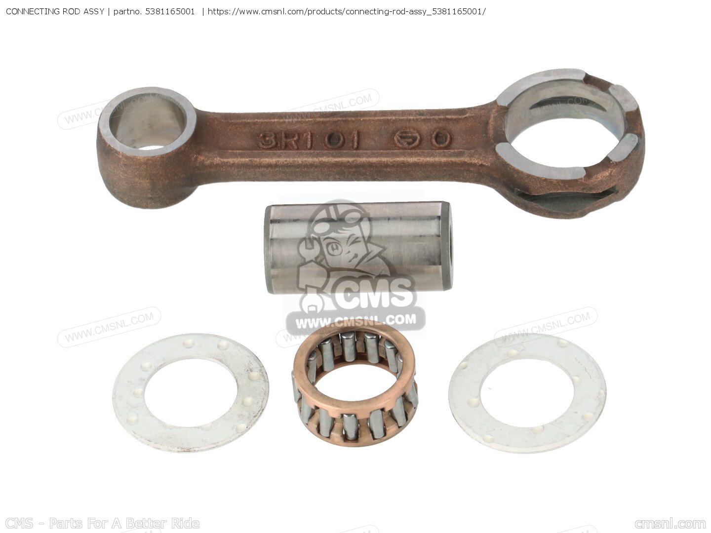 5381165001: CONNECTING ROD ASSY Yamaha - buy the 538-11650-01-00 at CMSNL