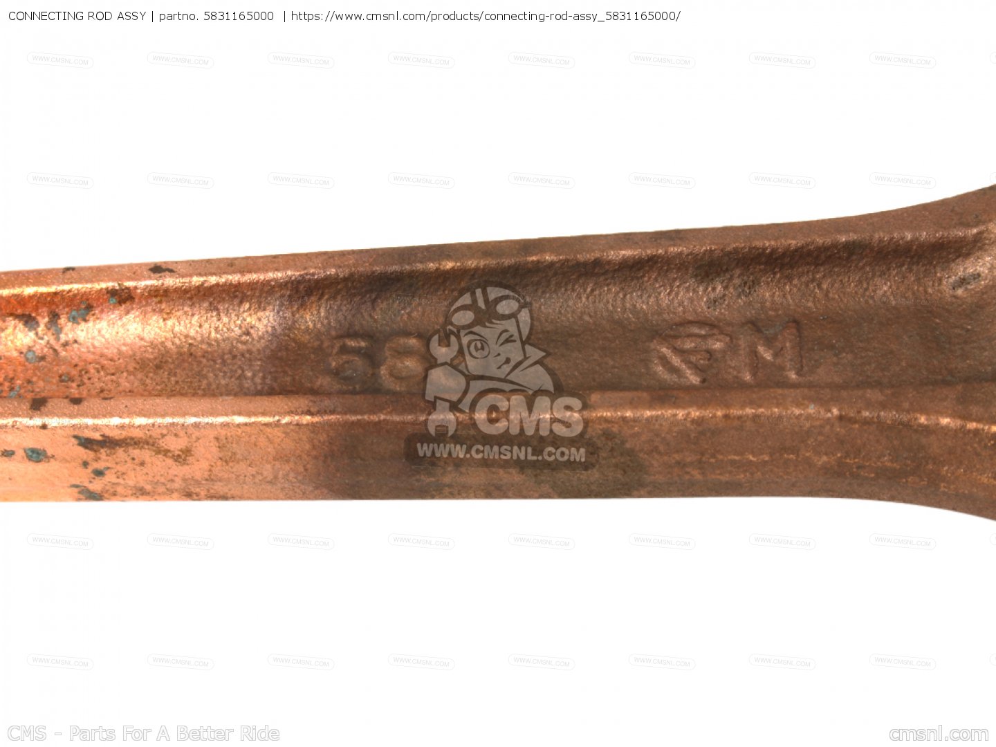 5831165000: CONNECTING ROD ASSY Yamaha - buy the 583-11650-00-00 at CMSNL