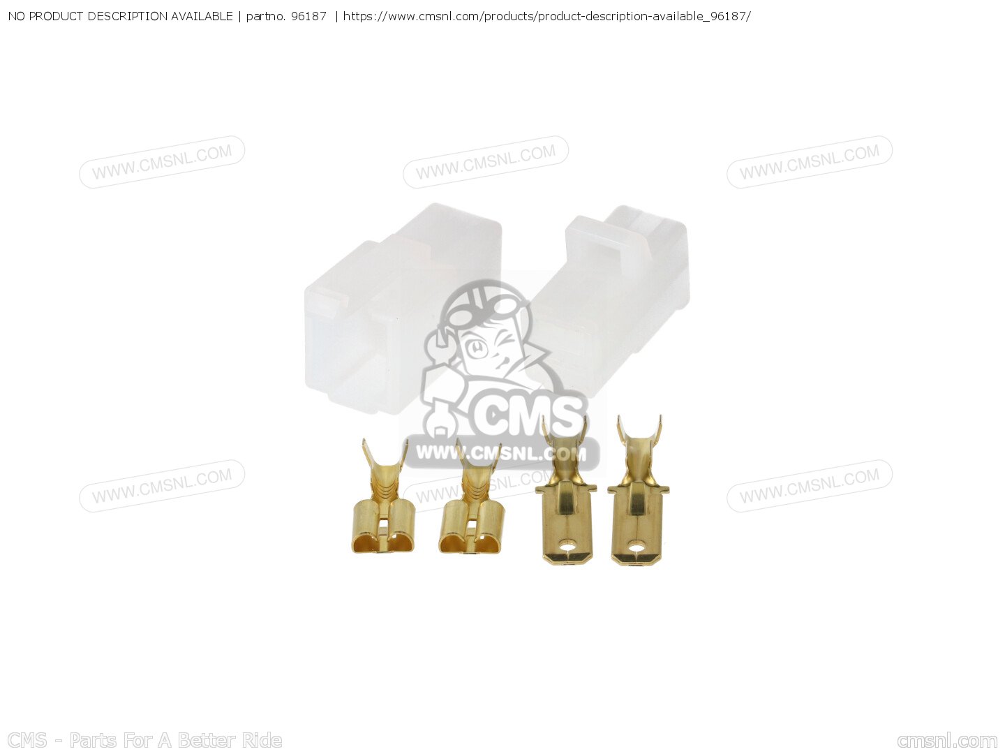 96187: Connector Set, 2p, 250-type, Locking Type, Male And Female ...