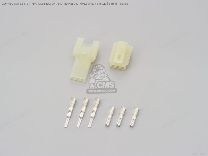 96183: Connector Set, 3p, Hm, Connector And Terminal, Male And Female ...