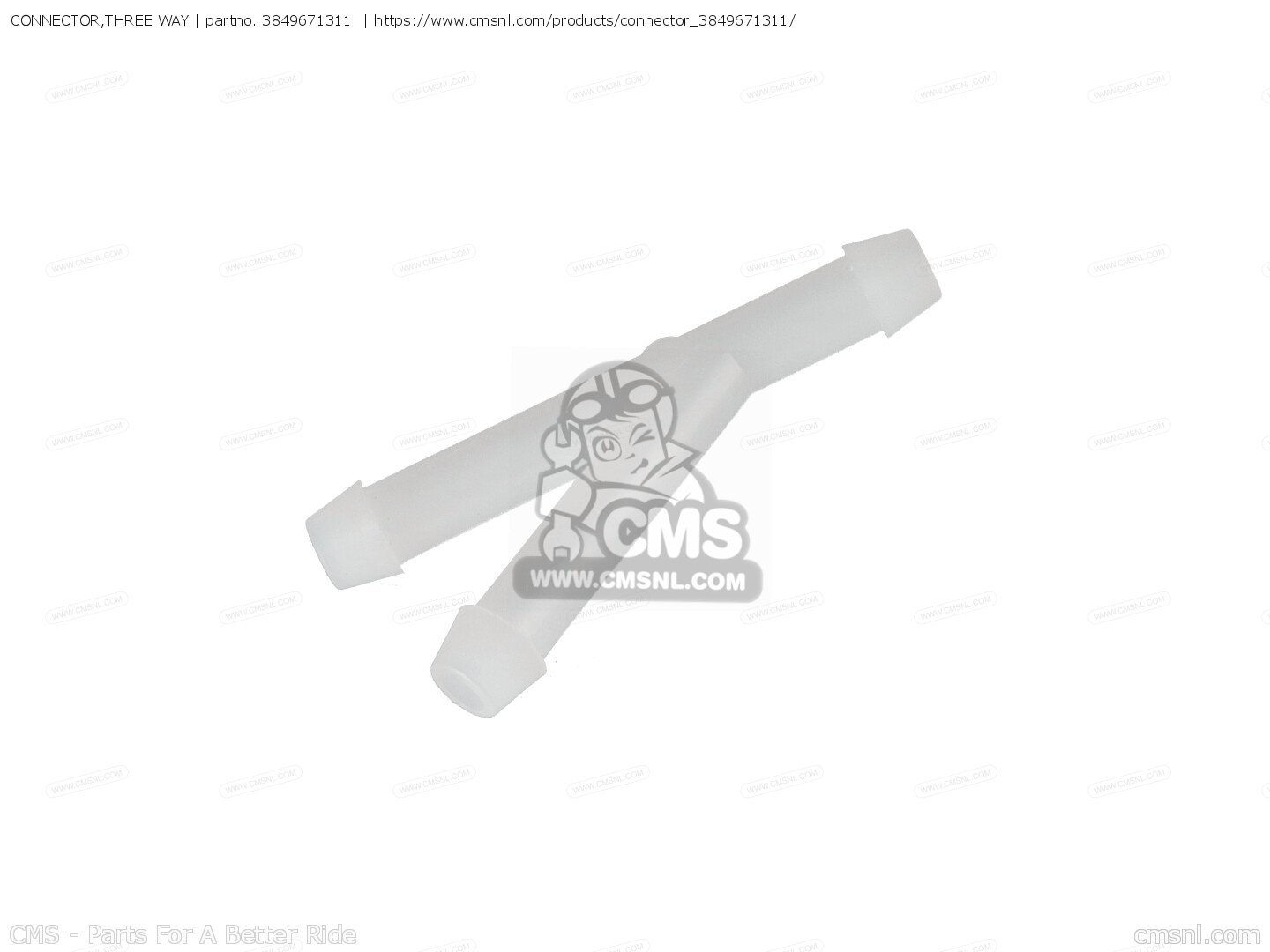 3849671311: CONNECTOR,THREE WAY Suzuki - buy the 38496-71311 at CMSNL