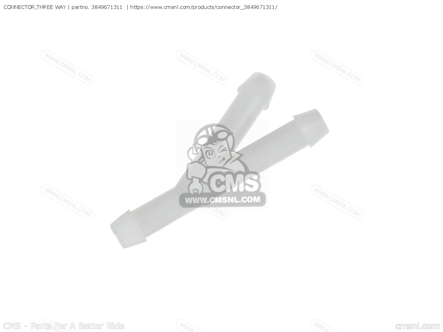 3849671311: CONNECTOR,THREE WAY Suzuki - buy the 38496-71311 at CMSNL