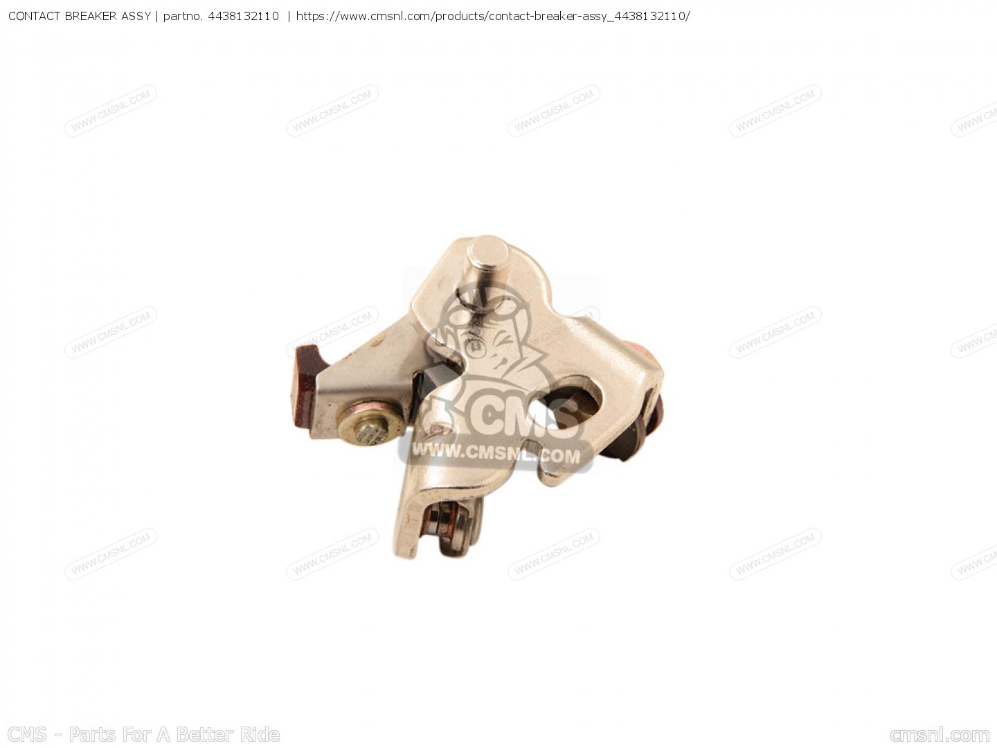 4438132110: CONTACT BREAKER ASSY Yamaha - buy the 443-81321-10-00 at CMSNL