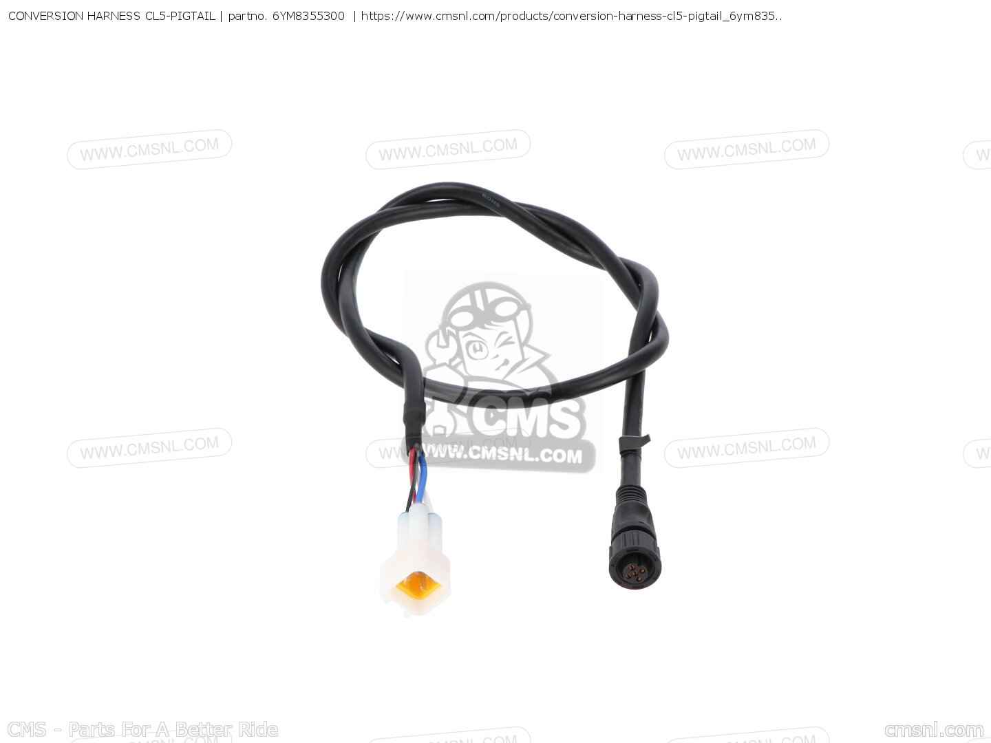 6YM-83553-00-00 Conversion Harness Cl5-Pigtail, 6YM8355300