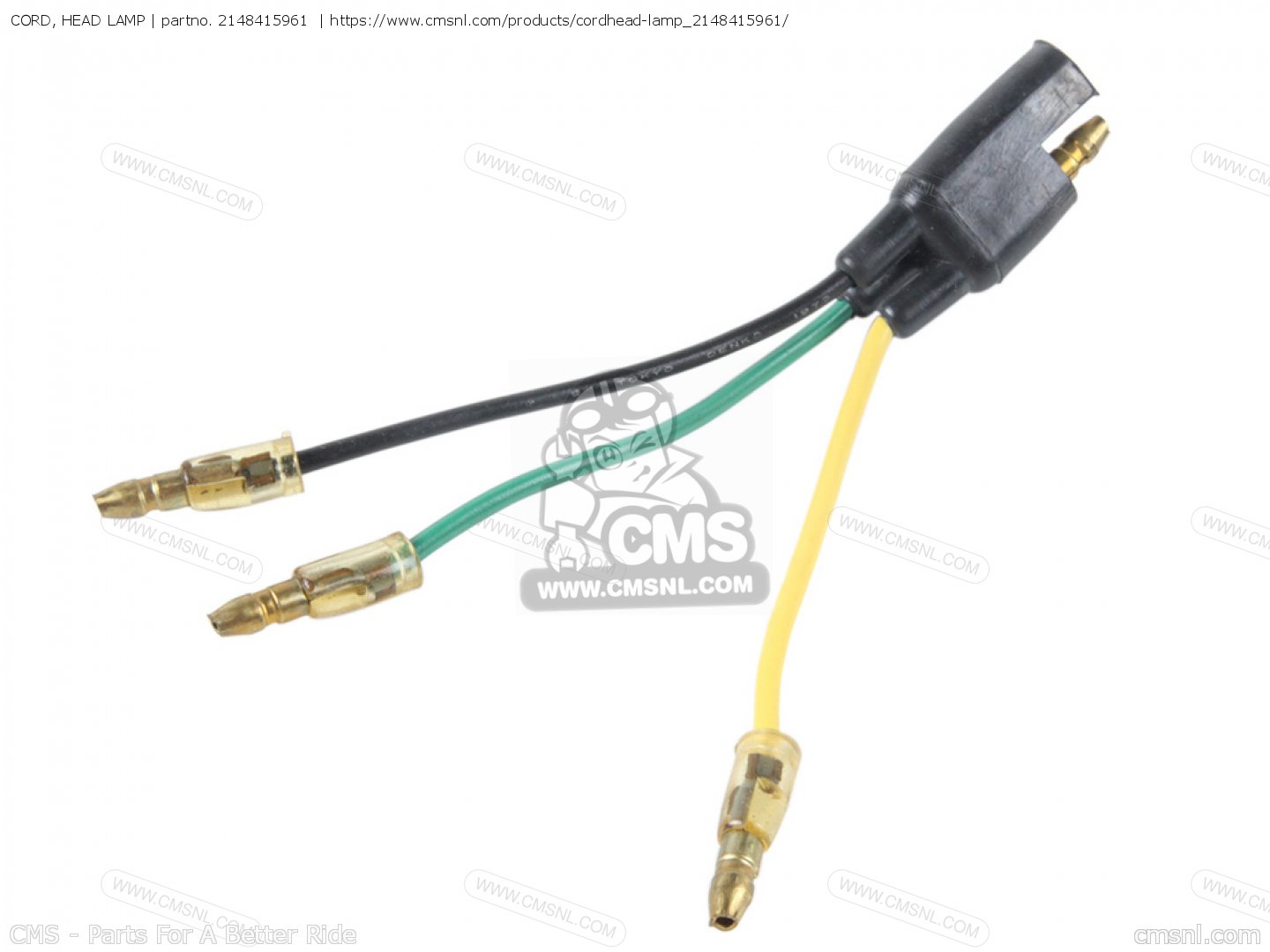 CORD, HEAD LAMP for Yamaha - order at CMSNL